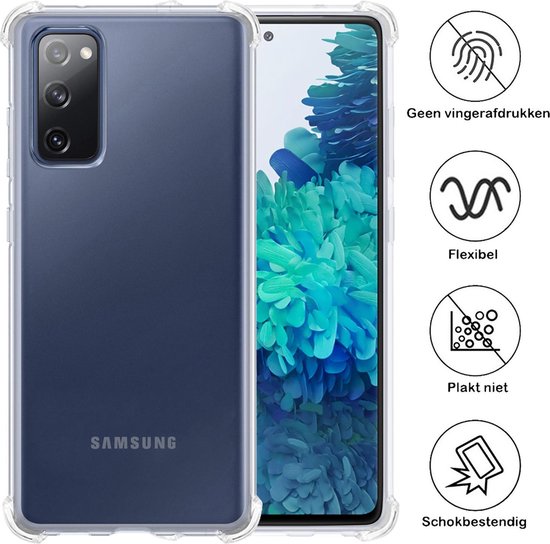 Hoesje Geschikt voor Samsung S20 FE Hoesje Siliconen Shock Proof Case Hoes - Hoes... | bol