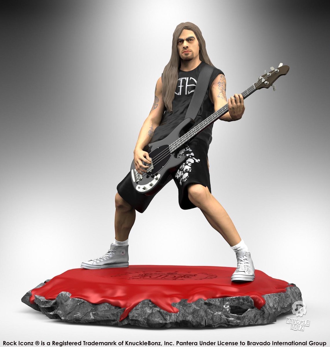 Rock Iconz: Pantera - Rex Brown Statue | bol.com