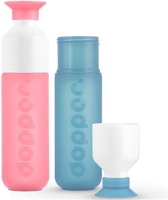 Dopper Drinkfles - Pink en Lagoon - duo set 2 kleuren | bol