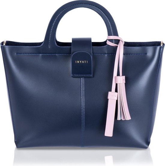 INYATI Iris Top Handle Bag Midnight Blue | bol.com