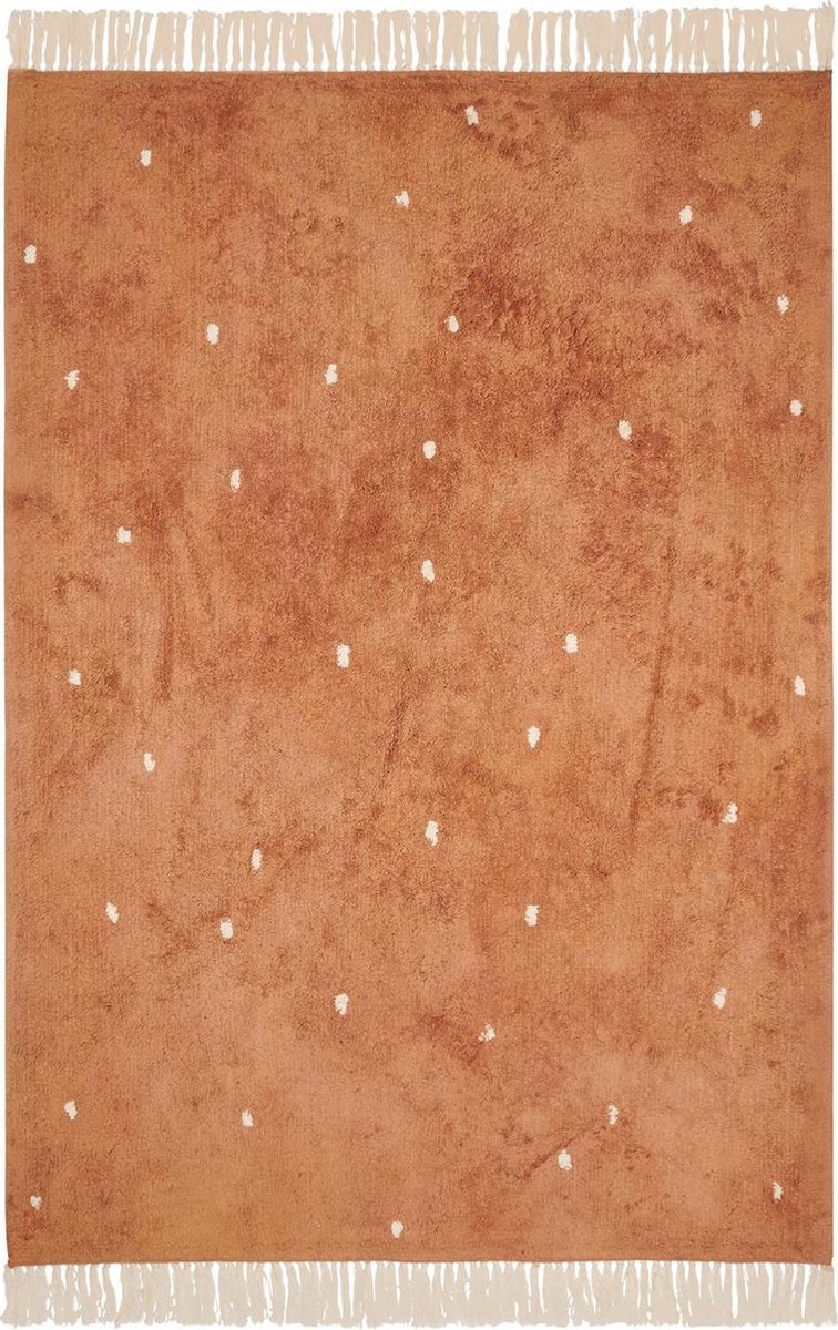 Little Dutch Vloerkleed Dot Pure Rust 170x120cm | bol.com