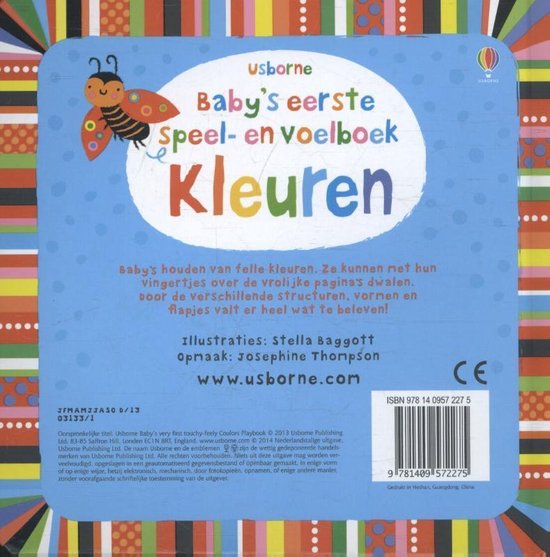 Baby's eerste speel- en voelboekje kleuren, STELLA BAGOTT | 9781409572275 | Boeken | bol.com