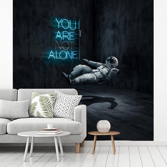 Behang - Fotobehang Astronaut - Licht - Zweven - Breedte 240 cm x ...