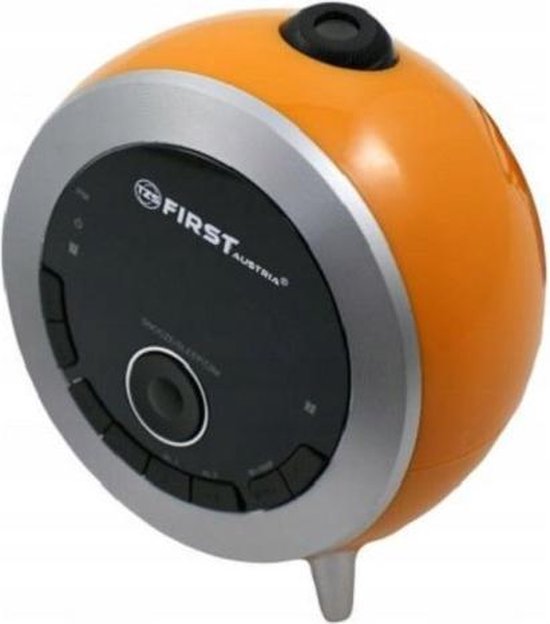 First Austria Retro Wekkerradio - Geel - met wandprojectie | bol.com