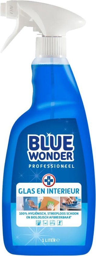 Blue Wonder Glas en Interieur Spray Professioneel Grootverpakking - 6x ...