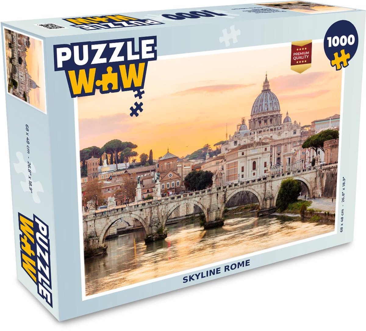 Puzzel 1000 stukjes volwassenen Italië 1000 stukjes - Skyline Rome ...