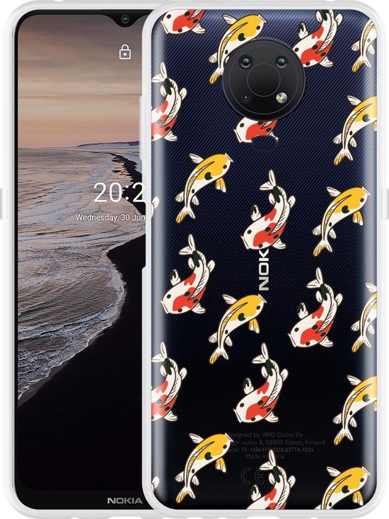 Nokia G10 Hoesje Koi Fish - Designed by Cazy | bol.com