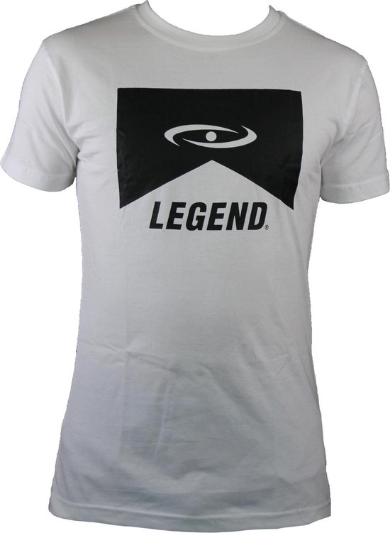 Legend t-shirt wit Legend casual icon Maat: L | bol