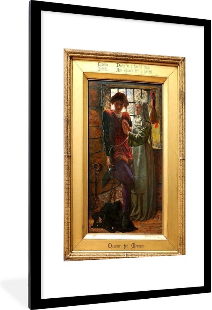 Fotolijst incl. Poster - Claudio en Isabella - Schilderij van William ...