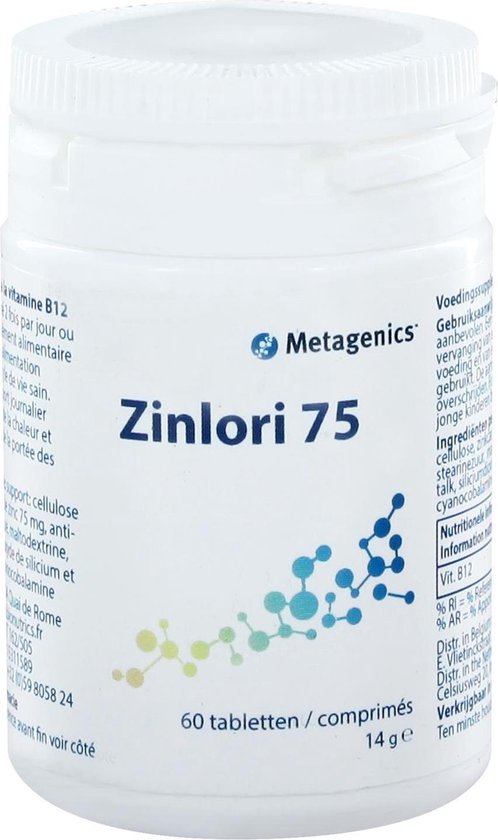 Metagenics Zinlori 75 - 60 Tabletten -Voedingssupplement | bol