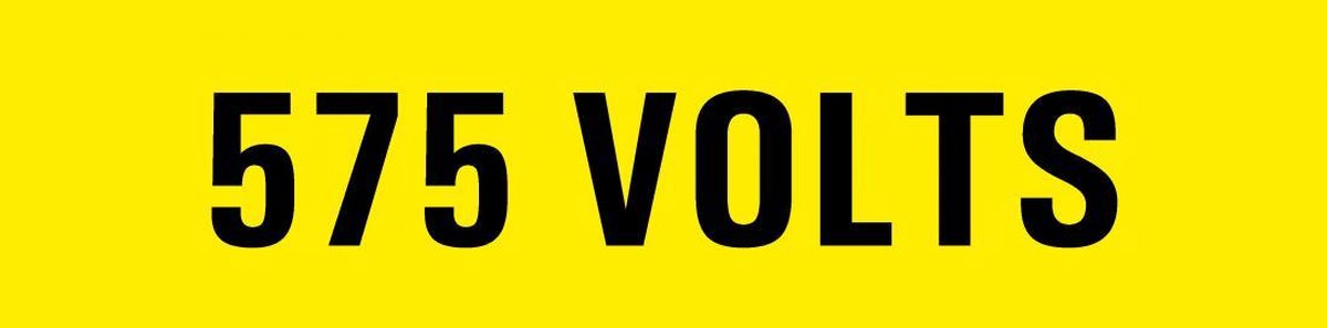 575 volts sticker 60 x 15 mm | bol.com