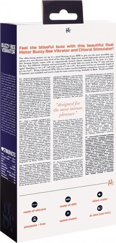 Buzzy Bee Vibrator - Pink - Silicone Vibrators - G-Spot Vibrators | bol.com