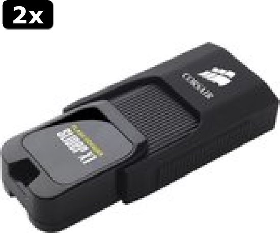 2x Corsair Voyager Slider X1 - USB-stick - 128 GB | bol.com