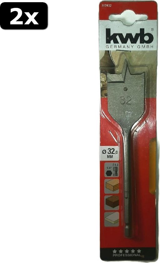 2x KWB 5124 speedboor 32 mm | bol.com