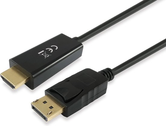 Equip Displayport Adapter - HDMI St/St 2.0m 4K/30Hz zwart | bol.com