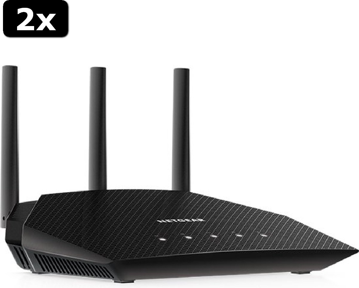 2x Netgear Nighthawk RAX10 - Router - Dual-Band - AX1800 - Geschikt ...