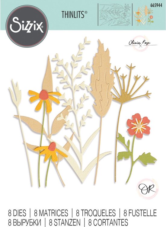 Sizzix Thinlits Die Set Delicate Autumn Stems | bol