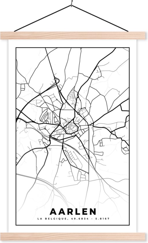 Posterhanger incl. Poster - Schoolplaat - België – Aarlen – Stadskaart ...