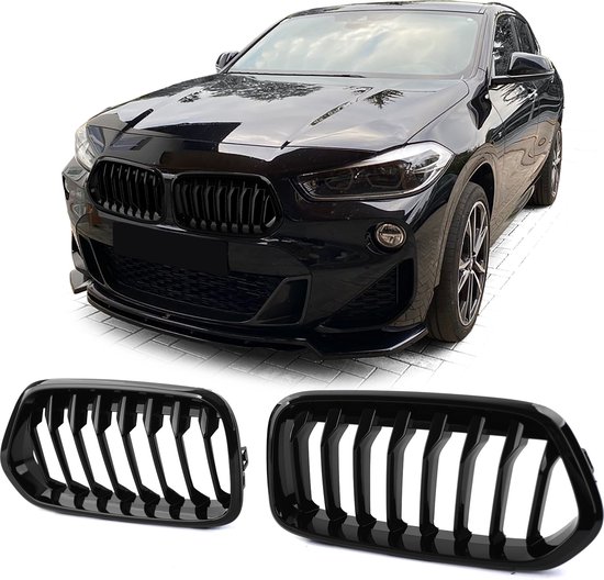 Sport Grill Nieren Passend Voor Bmw X2 F39 Glans Zwart M Look Styling Enkele Spijl | bol