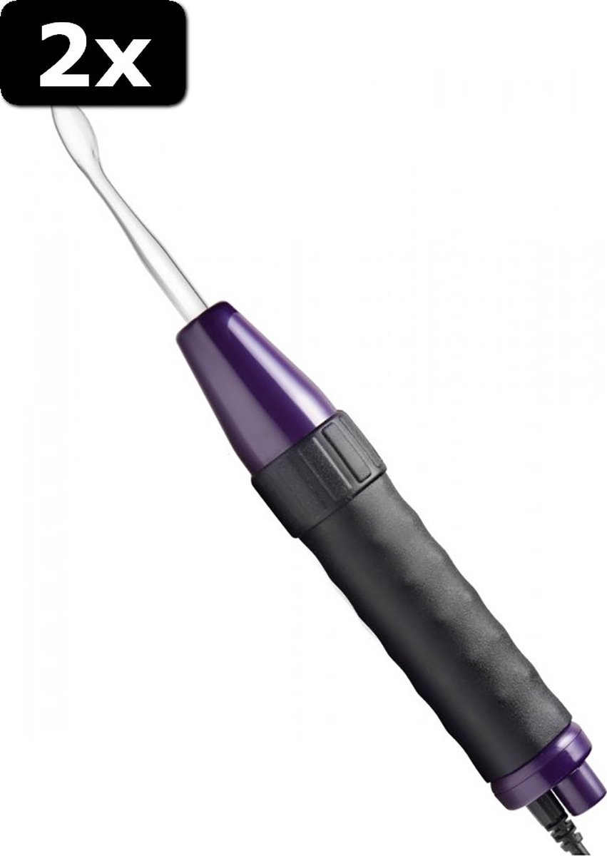 2x Deluxe Edition Twilight Violet Wand with 5 Attachments | bol.com