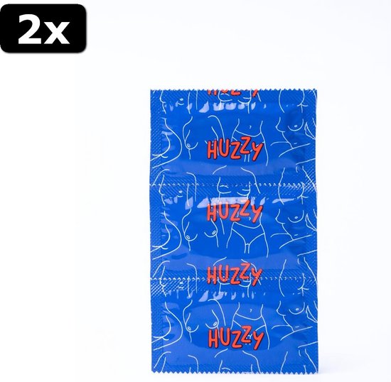 2x Huzzy 12 Pack Vegan Condooms | bol