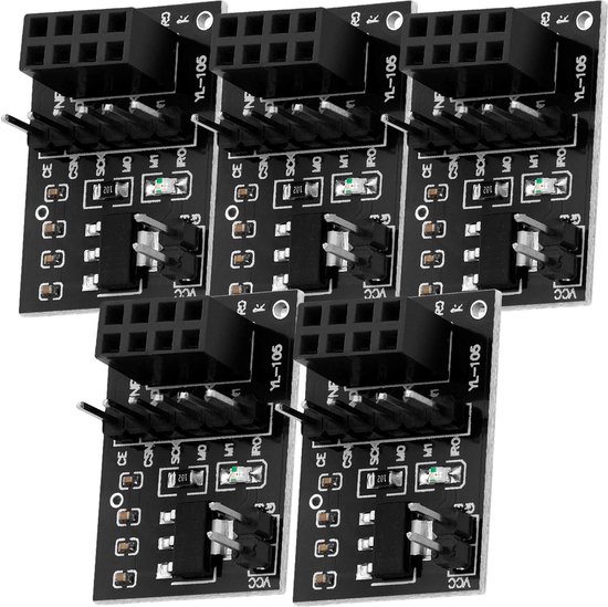 AZDelivery 5 x 8-Pin Breakout Adapter Board NRF24L01+ Module Inclusief ...