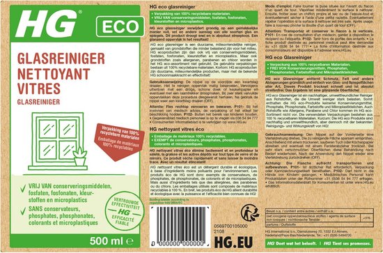HG ECO Glasreiniger 500 ml | bol.com