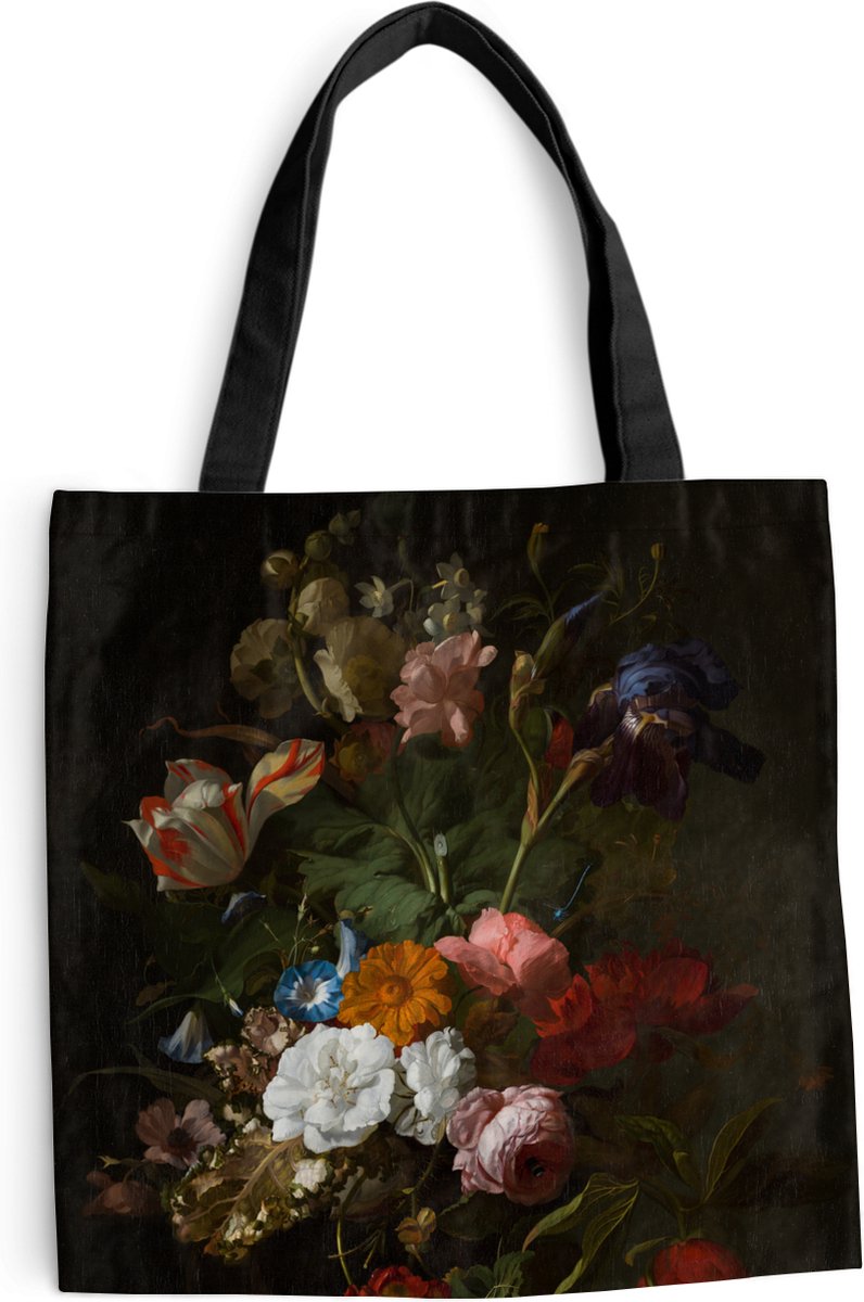 Schoudertas - Strandtas - Shopper Vaas met bloemen - Schilderij van ...