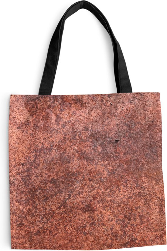 Schoudertas - Strandtas - Shopper Abstract - Roest - Staal - 40x40 cm ...
