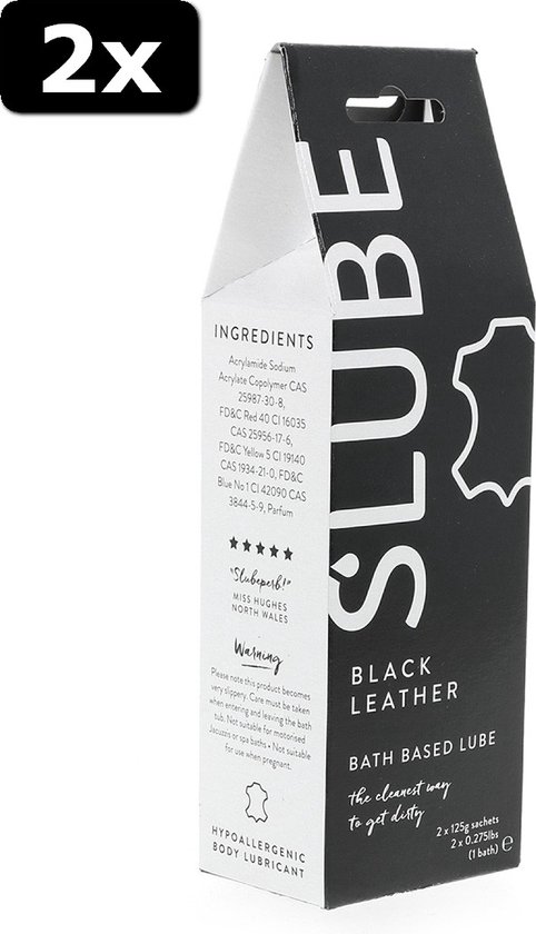 2x Slube Black Leather Single Pack | bol.com