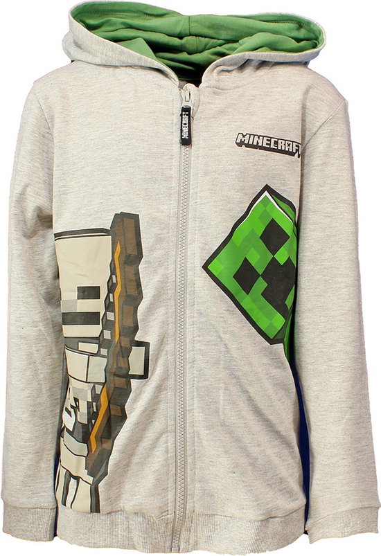 Minecraft Skeleton and Creeper Mob Kids Hoodie Vest - Officiële ...