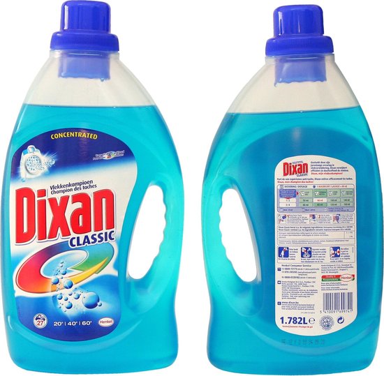 Dixan Classic Vloeibaar Wasmiddel 27 Wasbeurten 1.782L | bol