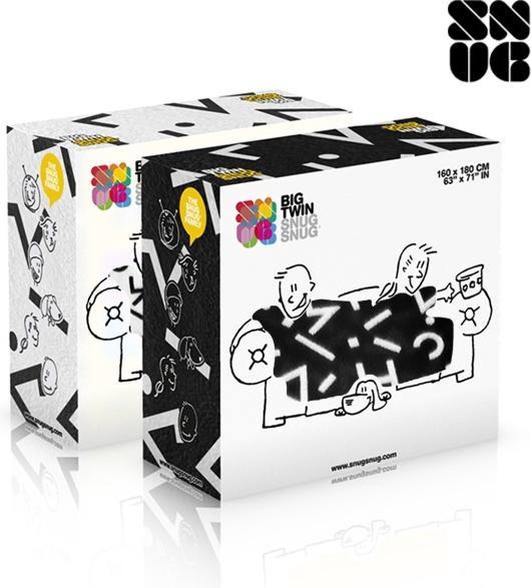 Snug Snug Grote Dubbele Snuggie voor Twee | bol