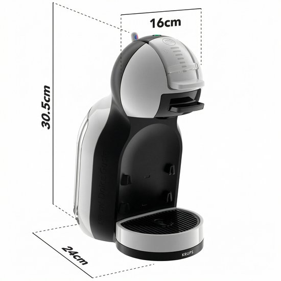 Krups NESCAFÉ® Dolce Gusto® MiniMe KP123BSB – Grijs – Koffiecupmachine ...