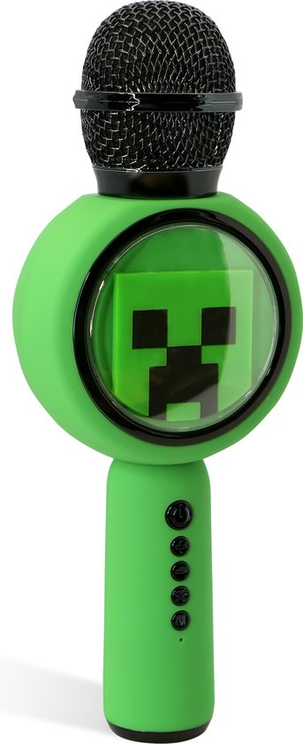 Minecraft - PopSing karaoke microfoon - draadloos - LED verlichting ...