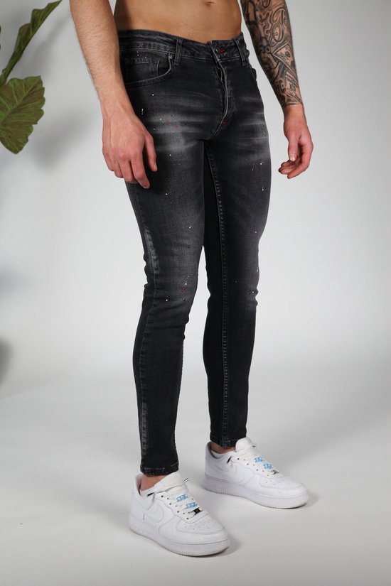 Skinny Jeans Splash Grey | bol