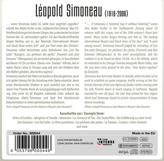 Ultimate Collection, Leopold Simoneau | Muziek | bol