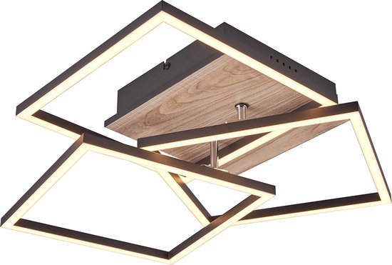 LED Plafondlamp - Plafondverlichting - Trion Libo - 27W - Aanpasbare ...