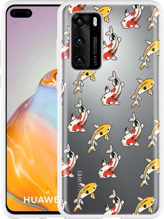 Hoesje geschikt voor Huawei P40 Koi Fish | bol