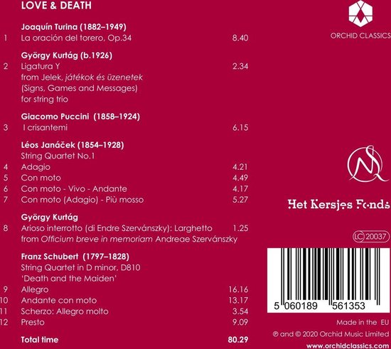 Navarra String Quartet - Love & Death (CD), Navarra String Quartet ...