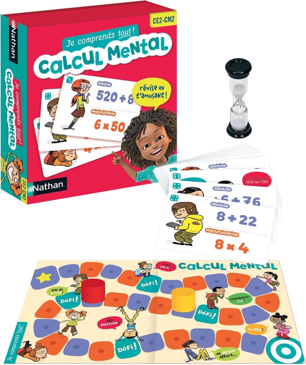 Nathan 31314 bordspel Je comprends tout - Calcul mental Trivia | Games ...