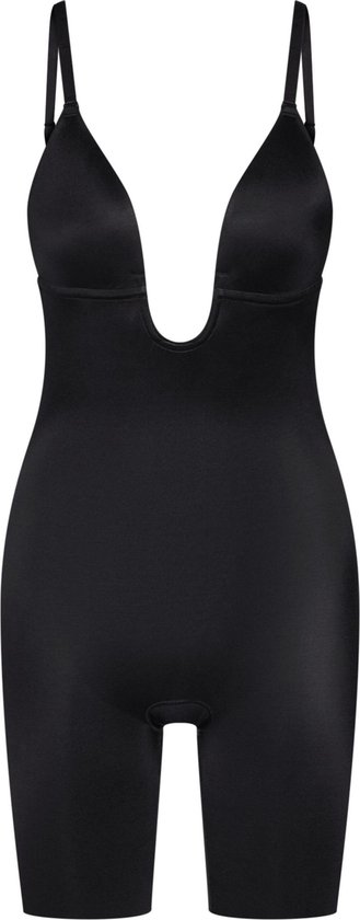 Spanx shapingbody syf plunge low-back mid-thigh bodysuit Zwart-Xl | bol