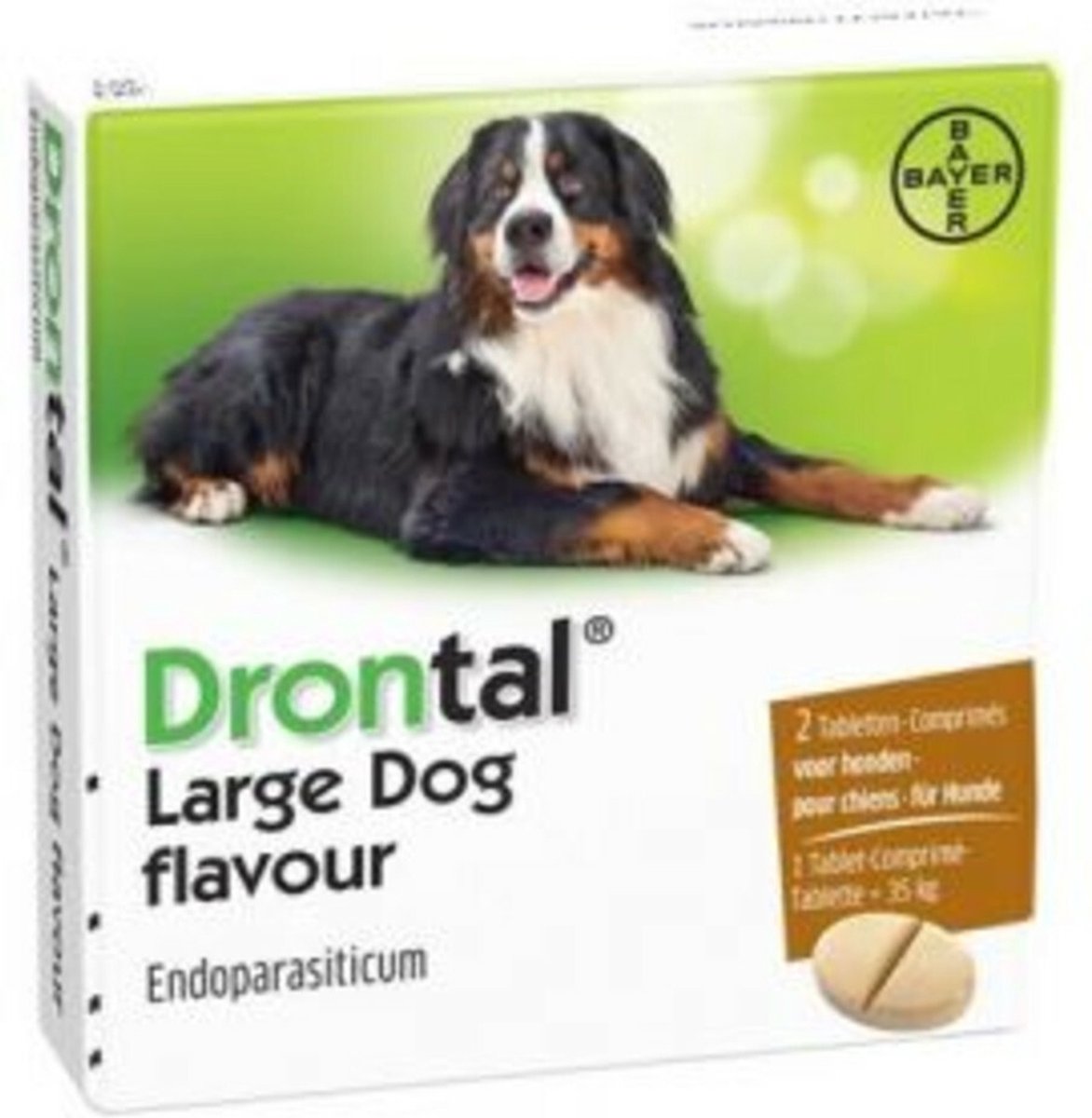 Drontal Ontworming Tabletten Hond vanaf 35 kg 2 tabletten | bol.com