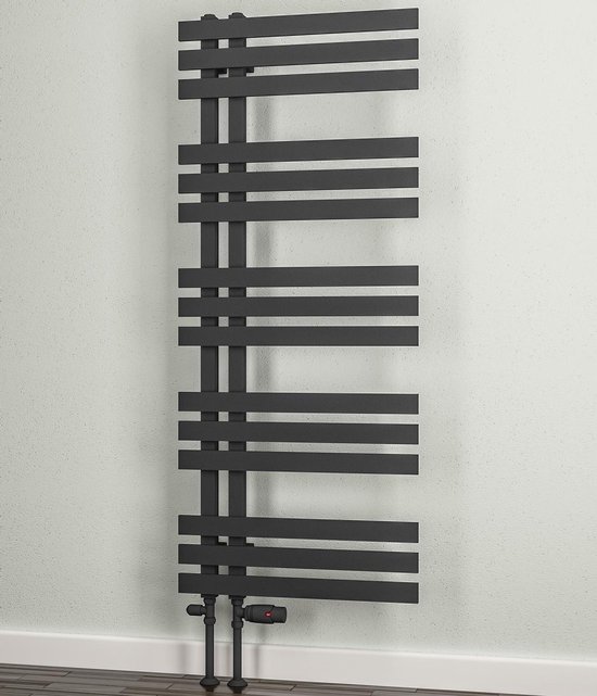 Eastbrook - Hurley Design Handdoek Radiator Mat Antraciet 180x50cm ...