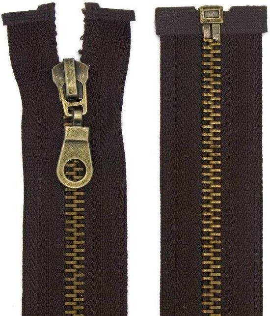 Opti Rits, Bruin, Deelbaar met kopertandjes, 40cm, per stuk. | bol.com