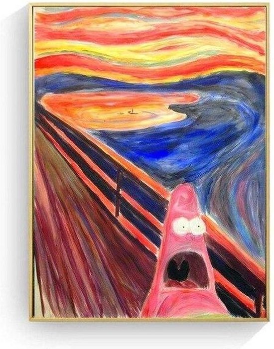 Homer Simpson The Simpsons Van Gogh Scream Print Poster Wall Art Kunst ...