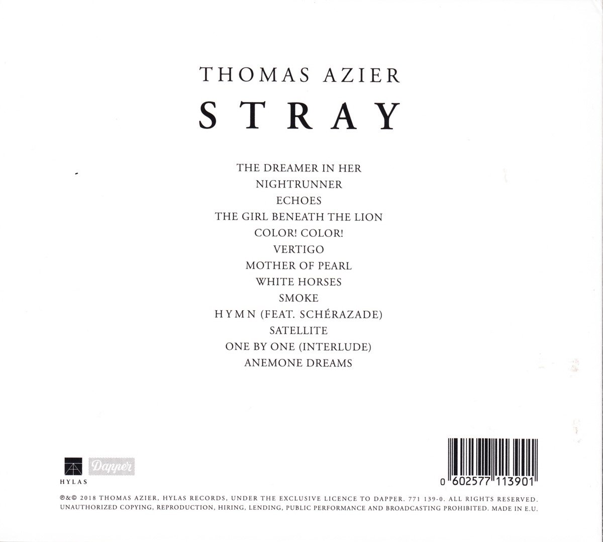 Thomas Azier - Stray (CD), Thomas Azier | CD (album) | Muziek | bol.com