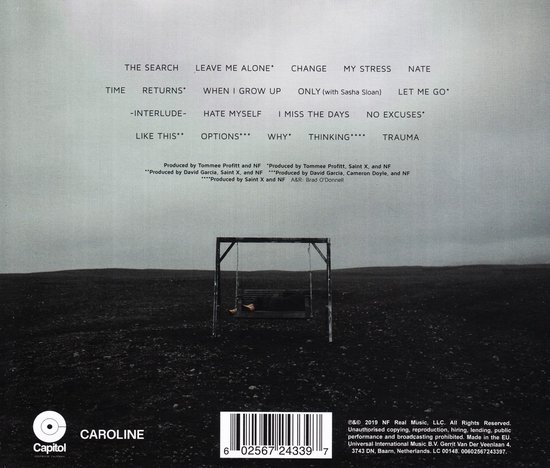 NF The Search - CD album uit 2019 - Hiphop met The Search en Time | bol