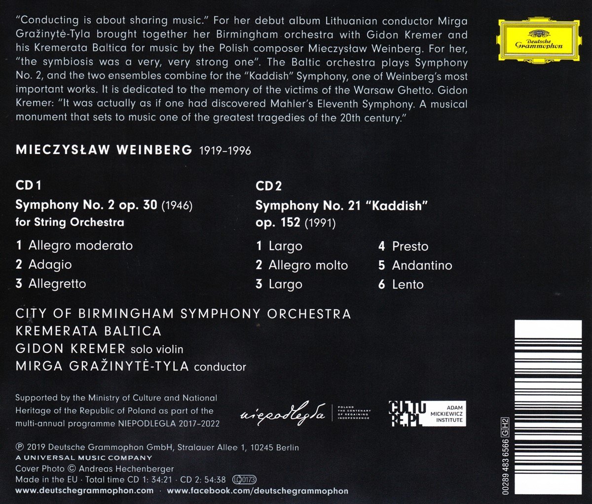 Mirga Grazinyte-Tyla, Gidon Kremer, City Of Birmingham Symphony ...