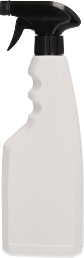6x 500 ml Multi Triggerfles / sprayfles HDPE wit + Trigger spraypomp zwart - Set van 6... | bol